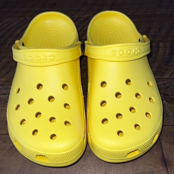 CROCS | Shoes | Crocs Yellow Classic Clogs Unisex Shoes | Poshmark